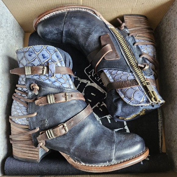 Freebird by Steven | Shoes | Freebird By Steven Navy Crue Boots | Poshmark
